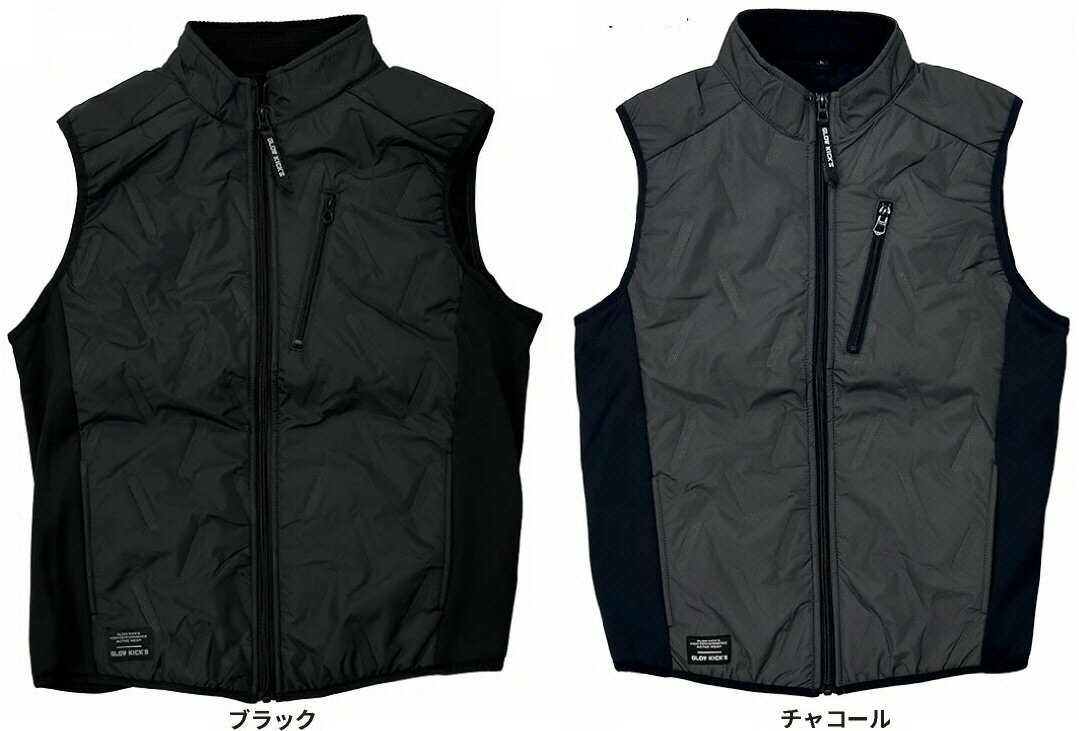 K-ZOC 作業服商品説明 縫い目がなく暖かい、 中綿が 飛び出さないピンソニック加工。 ソフトで軽い裏地に微起毛、 襟裏ブロックフリースで首元も暖かく。 インナーでもアウターでも着用可能!! 素材 ポリエステル100% ※掲載商品の仕様、...