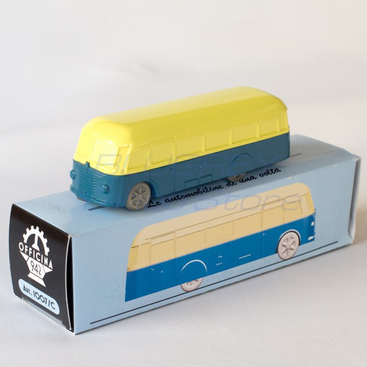 OFFICINA-942 1/76 FIAT Fiat 626 RNL BUS オフィチーナ 942 フィアット 626 RNL バス イエロー/ブルー ◇ART1007COFFICINA-942 1/76 FIAT Fiat 626 RN...
