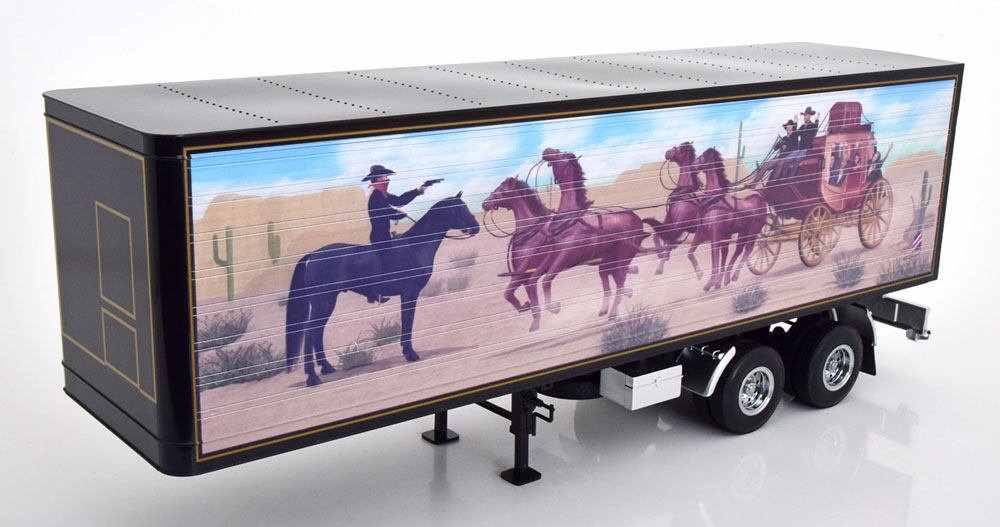 【国内在庫品】 ROAD KINGS 1/18 セミトレーラー ブラック "トランザム7000" Truck Trailer "Smokey and the Bandit" KK-SCALE（ドイツ）製 トラックモデルブランド 【仕様】・ダ...