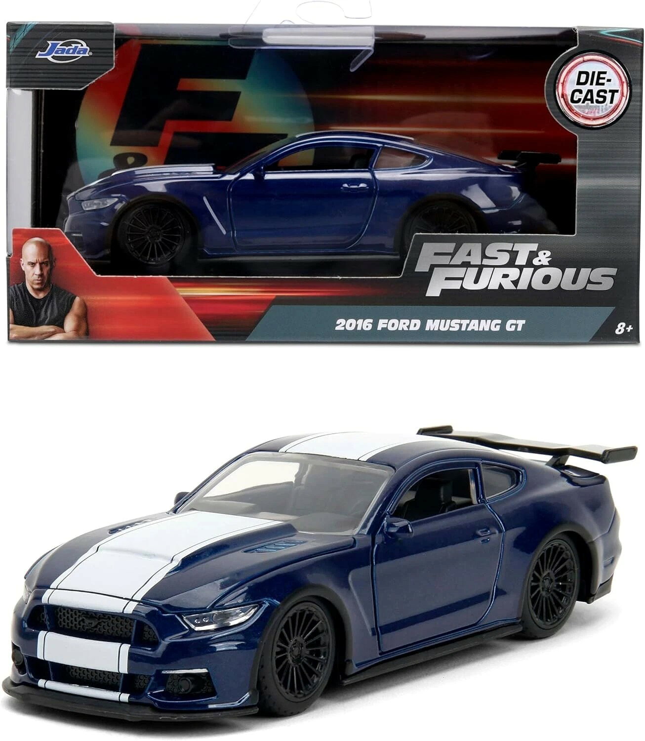 【国内在庫品】JADA TOYS 1/32 ワイルドスピード フォード マスタング GT 2016 ブルー Fast & Furious Ford Mustang ミニカー ジャダトイズ ミニカー ダイキャスト アメリカ 【送料無料】 【仕...
