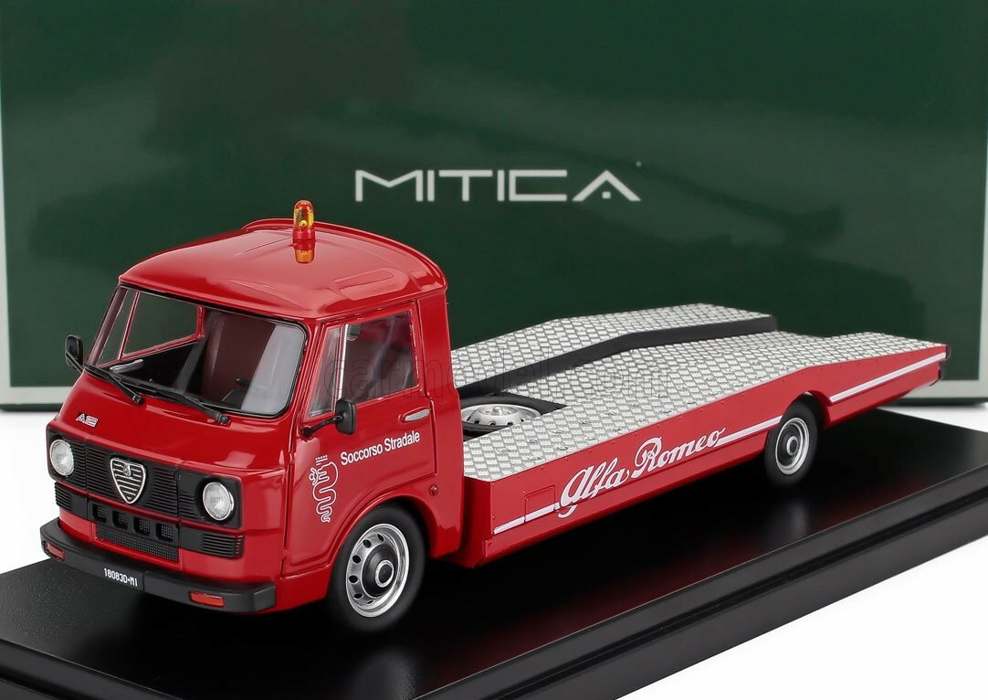 【国内在庫品】 MITICA 1/43 アルファロメオ A12 (F12) トウトラック 積載車 1977 レッド ALFA ROMEO CARRO ATTREZZI SECONDA SERIE ダイキャスト ミニカー ダイキャスト モデル...