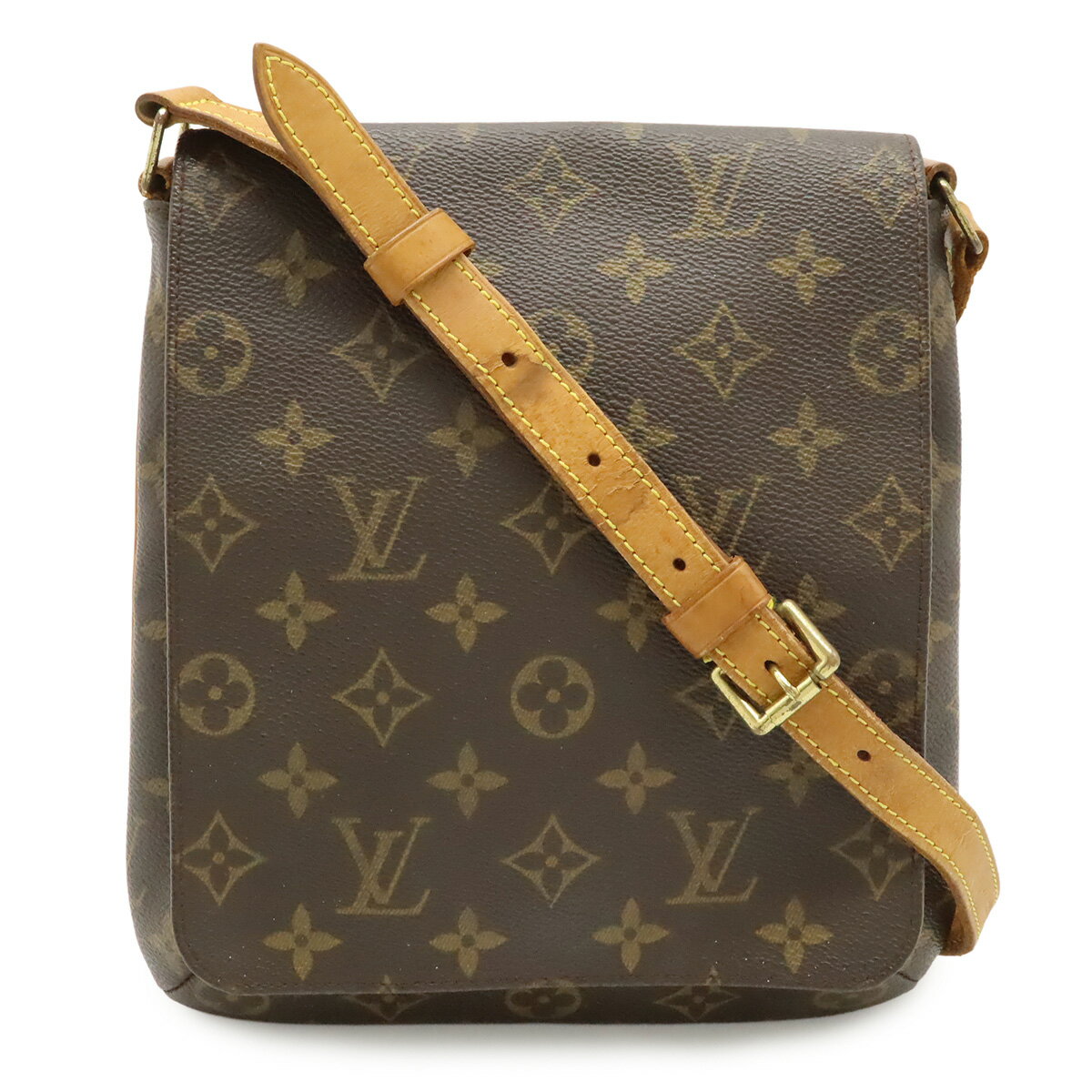 商品説明 程度 中古 Bランク サイズ W23cm H24.5cm D4.5cm ショルダー最長約74cm(5段階調節可、金具含む) 材質 モノグラム・キャンバス(PVCコーティングキャンバス) カラー ブラウン 仕様 内側ポケット1 付属...