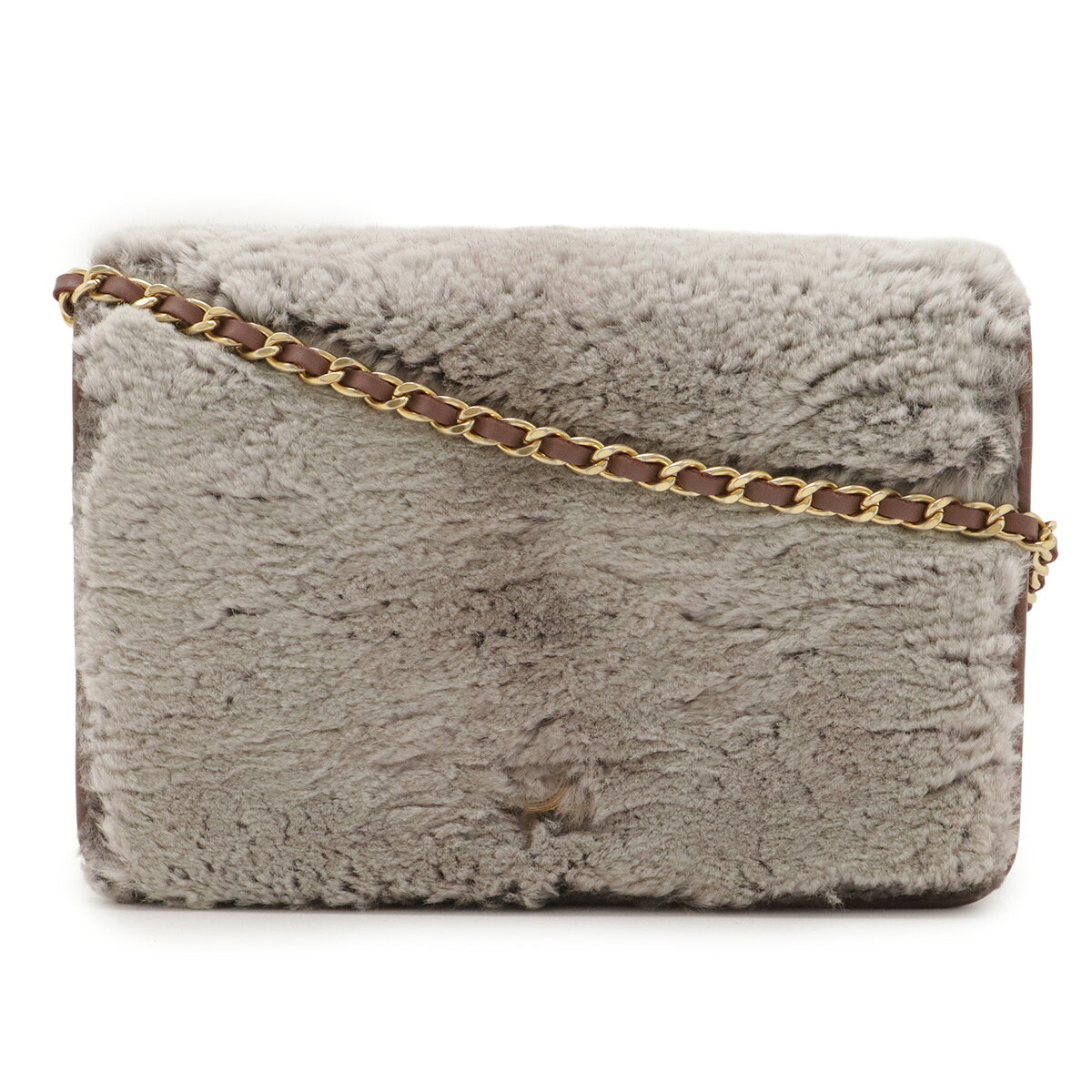 商品説明 程度 中古 Aランク サイズ W19.5cm H14cm D4cm ショルダー長さ約128cm(調節、取り外し不可) 材質 ラビットファー/レザー カラー グレー/オールドローズ 仕様 札入れ1、小銭入れ1、ファスナーポケット1、...