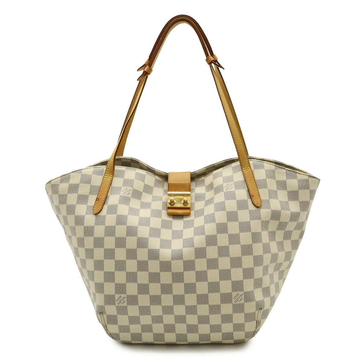 商品説明 程度 中古 ABランク サイズ W19cm-46cm H28cm D14.5cm 材質 ダミエ・アズール キャンバス(PVCコーティングキャンバス) カラー アイボリー 仕様 内側ファスナーポケット1、小ポケット3 付属品 なし ...