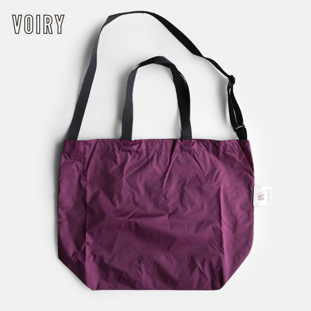 item:TEAM SACK(PURPLE) price:4,500yen+tax brand:VOIRY（ヴォイリー） 発色の良いナイロン素材のショルダートートバッグ。 広めのマチで荷物もたくさん入ります。ショルダーベルトは長さ調整可能で...