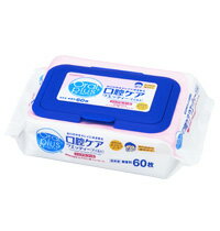 【商品説明】 拭き取ることでお口の中を清潔にし、口臭を予防する口腔ケア用のウエットティシュです。 ノンアルコール、無香料の低刺激タイプです。 保湿成分（ヒアルロン酸・トレハロース）配合。 【内容量】 60枚 【成分】 水（基剤）、PG(保湿...