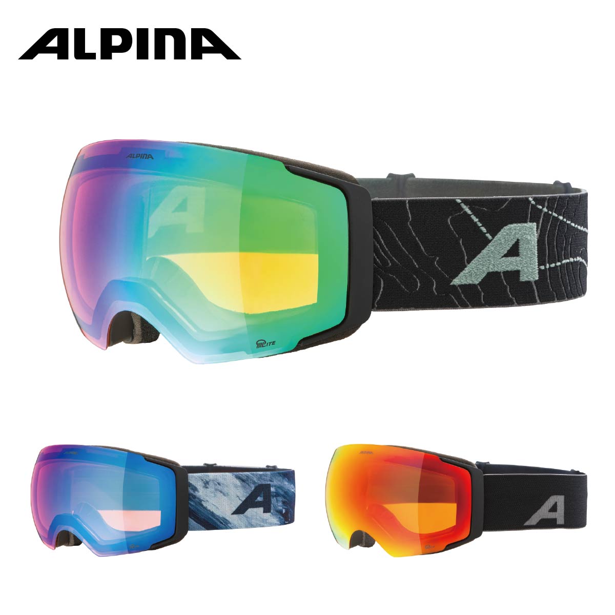 ALPINA アルピナ スノボゴーグル■A7311.8 FALERA MAG Q-liteファレラ マグ Q-lite■カラーレンズ透過率■ブラック/ グリーンマットレンズ：Q-LITE グリーン S2、ピンク S1S2:18-43% / ...