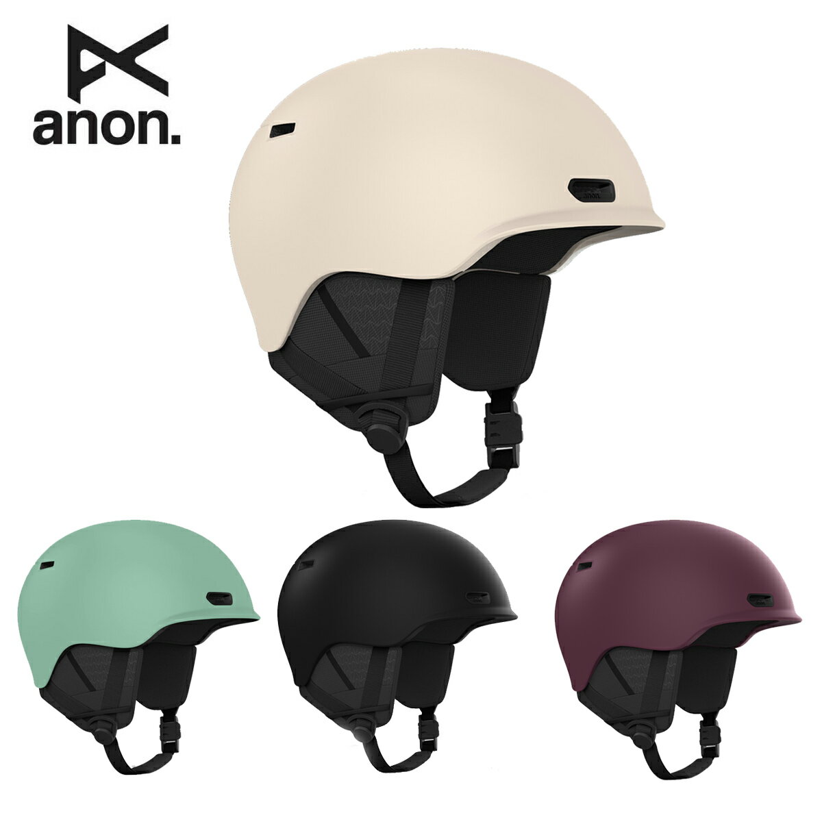 ANON アノン スノボヘルメット■Oslo WaveCel Helmet Round Fit オスロ ウェイブセル ヘルメット ラウンドフィットカラー■Oat■Soft Sage■Black■Deep CherryサイズS〔55-57cm...