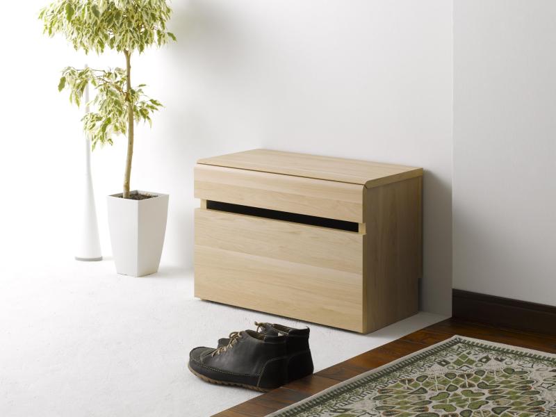 朝日木材加工(Asahiwood) 収納ベンチ L-forme ナチュラル