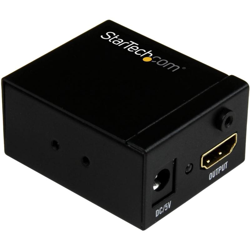 StarTech.com HDMI リピーター(信号増幅器・イコライザー内蔵) 1080pで最大35m延長できるHDMIブースター HDBOOST中継機能:HDMIデバイス間に配置してHDMI信号を増幅。ビデオ入力側で25m、ビデオ出力側で...