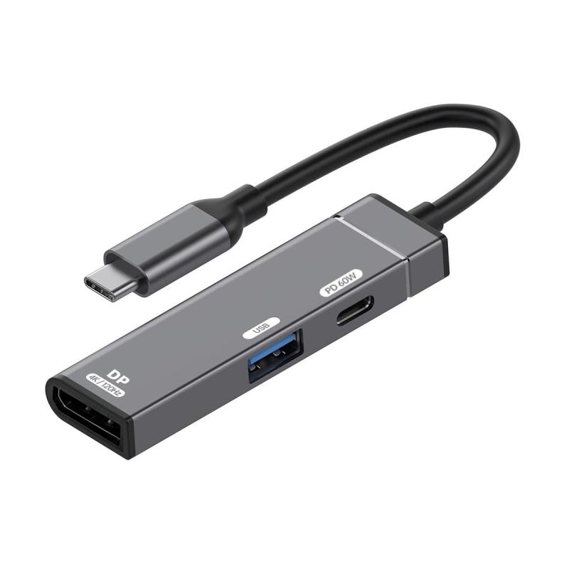 CYケーブル USB-C Type-Cソース - HDMI Mini DP Displayport 4K 60Hzシンク HDTVアダプター 超薄型フラットケーブル 1080p ノートパソコン、タブレット、スマートフォン用
