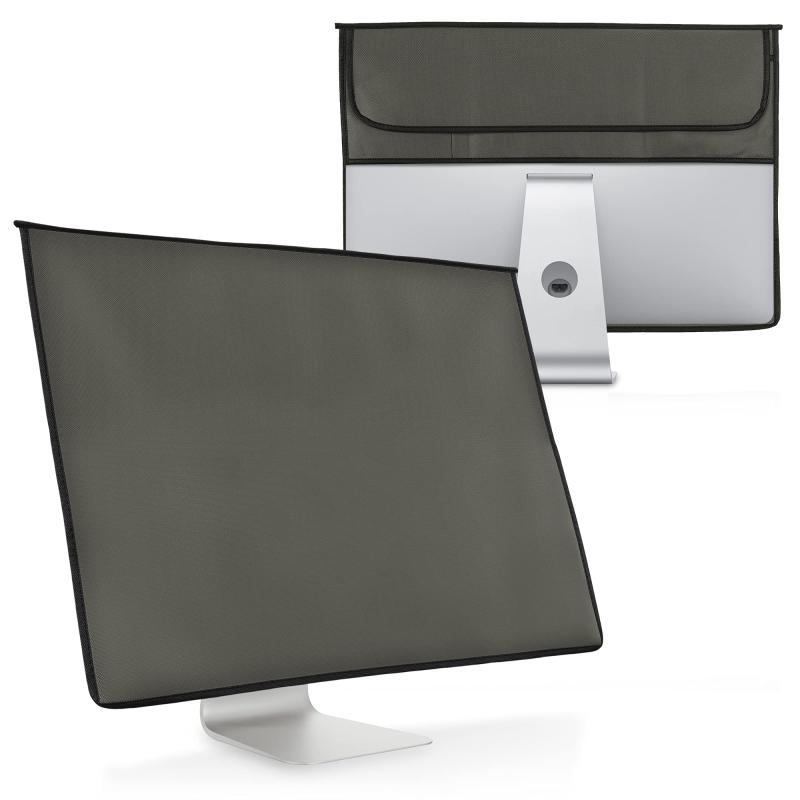 kwmobile 24-26"モニター対応 モニターカバー - デスクトップ パソコン 画面用 黒色互換性: 24インチから26インチのモニター対応ディスプレイのホコリ防止 に: このパソコンモニター用画面カバー が、あなたの大切...