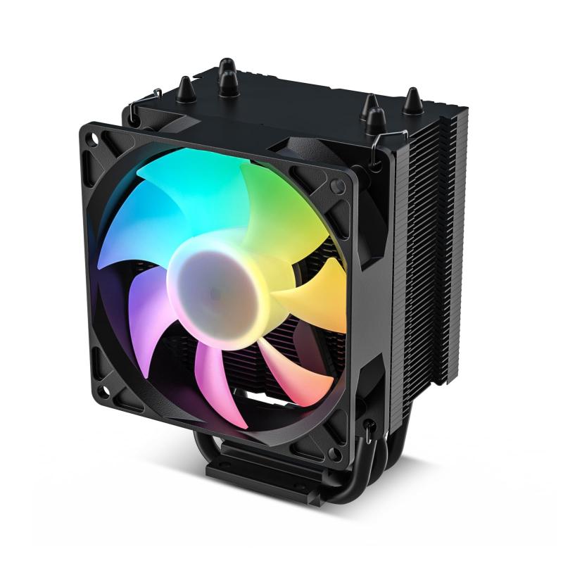 Vetroo V3 CPU Air Cooler w/ARGB Lighting and PWM Smart Control - Compact Design with Height of 133mm &amp; 92mm Fan, Dir...
