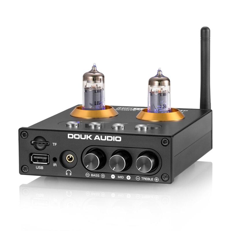 Nobsound P2 6K4 Mini Bluetooth 真空管プリアンプ HiFi USB プレーヤー ステレオ オーディオ ヘッドフォンアンプ リモコン操作Bluetoothと多样なオーディオ入力方式： Nobsound P2 はB...