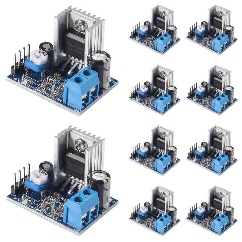 ALMOCN デジタルオーディオパワーアンプボード 電源入力モード 6-12V スピーカー オーディオアンプ モジュールコンバーター 10個 TDA2030A DIY用オンボードTDA2030Aオーディオパワーアンプチップ。シングルチャンネ...