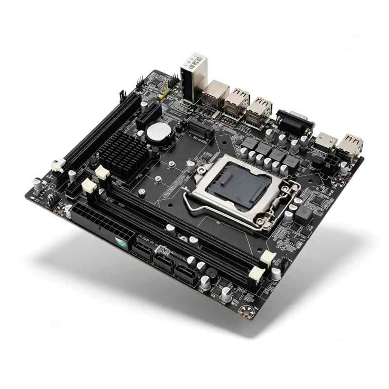 H55 コンピュータマザーボード、M.2 NGFF LGA 1156 スロット DDR3 8 チャンネルメモリ 4 相電源ゲーミングマザーボード安定した電源：H55デスクトップコンピュータのマザーボードは、安定した電源、4相電源マザーボード...