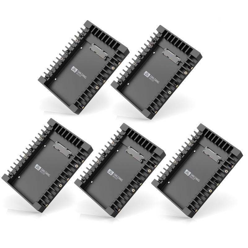 SANZANG MASTER 2.5 3.5 変換 マウンタ【2.5 3.5 変換 マウンタ】2.5インチHDD/SSD用変換ブラケットです。2.5インチを3.5インチに変換で、3.5インチHDDと同様の取り扱いができて構造も堅牢な、コネク...