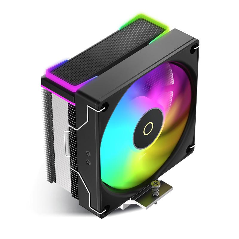 Ocypus Delta A40 SE ARGB 空冷 CPUクーラー、独自設計トップカバー、ダイレクトタッチΦ6mm*4ヒートパイプ、TDP 190W、12V 4ピン固定輝度効果、5V 3ピンフルARGB同期対応、Intel LGA 11...