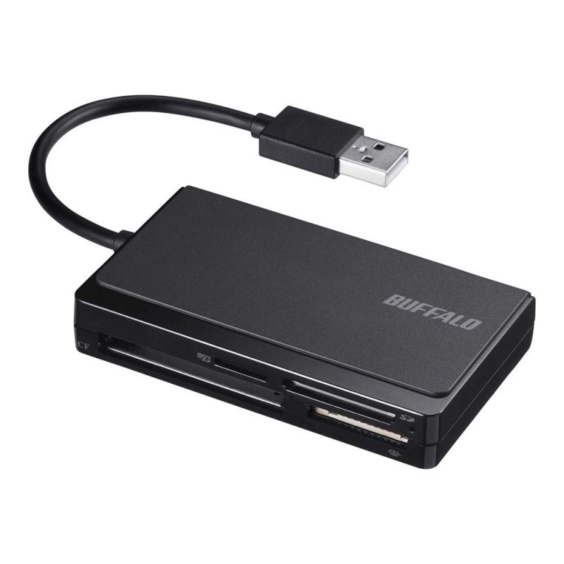 BUFFALO USB2.0 マルチカードリーダー ケーブル収納モデル BSCR308U2シリーズ