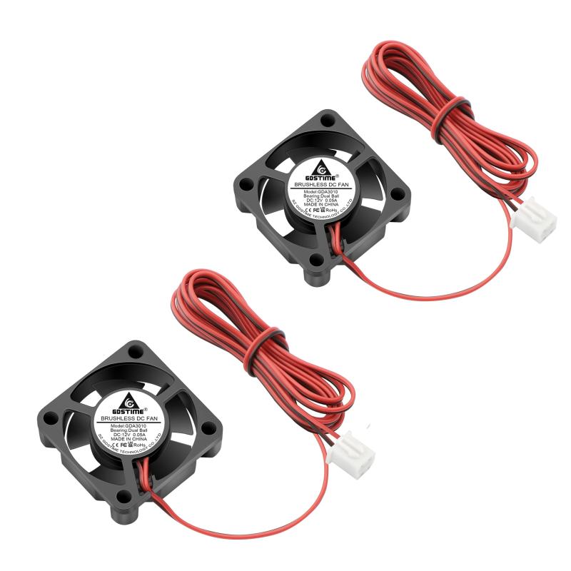 GDSTIME シロッコファン 2PCS 30mm 40mm 50mm 24V DC 冷却ファン 小型換気扇 送風機 遠心排気ファン、 3Dプリンター用、ボールベアリング ファン