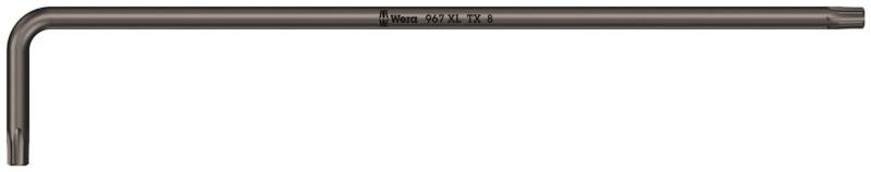 WERA ベラ トルクスキーレンチ ロングタイプ 刃先サイズT8 軸長90mm 024461サイズ(mm)：L90×W19×H2.5、重量(g)：4、刃先サイズ(TX)：8、首下寸法(mm)：16ブラックレーザー処理ロングタイプリン酸亜鉛メ...