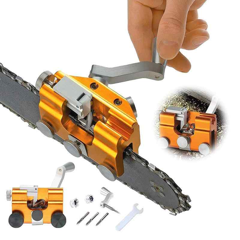 Noveluly ポータブル チェーンソー目立て機 チェンソー 目立て器 刃研ぎ機 汎用 手動工具セット あらゆる種類のチェーンソーおよび電気ソーに適しています【実用なチェンソー 目立て器・チェーンソー寿命延長】チェーンソー専用のメンテナン...