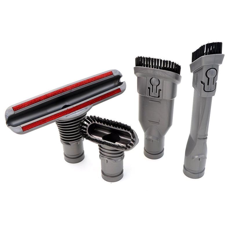 4PCS/Set ハンディークリーナー ノズルツール ヘッド アタッチメントキットAsthma and Allergy Kit フトン布団 フトンツール フレキシブル隙間ノズル ソフトブラシツール 適合 ダイソンハンディ掃4点セットのダイソ...