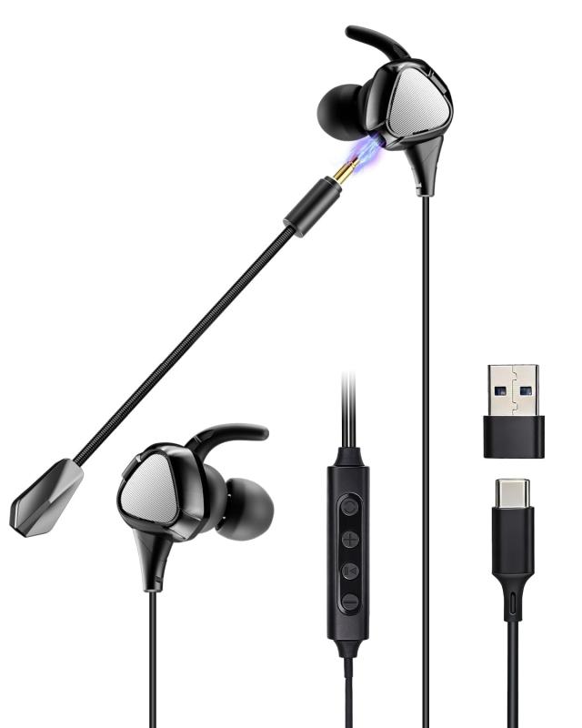 【国内・メーカー付】ゲーミングイヤホン TTQT 有線 イヤホン 電話機用ヘッドセット 3Dサラウンド 簡単操作 軽量設計 人気モデル PS4・PS5・Switch・Xbox One・PC・スマートフォン・タブ【国内・メーカー付】ゲーミング...