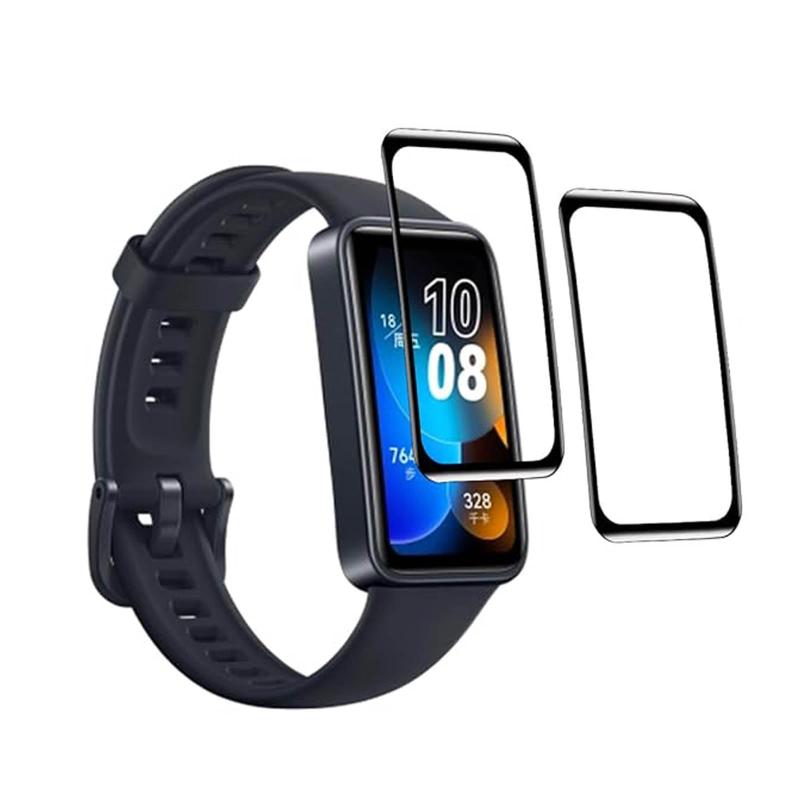 【2枚セット】 For HUAWEI Band 10/9/8 フィルム HUAWEI Band 10/HUAWEI Band 9/HUAWEI Band 8 保護 フィルム 曲面対応 【Kibnco】 PMMA+PC製素材 3D 耐衝撃 飛...