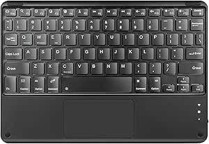 Aobante Bluetoothキーボード タッチパッド付き 充電式 無線キーボード Type-C充電対応 薄型・軽量設計 iPad／Androidタブレット／Windows対応 静音仕様 日本語説明書⭕【幅広い対応機種・簡単Blueto...