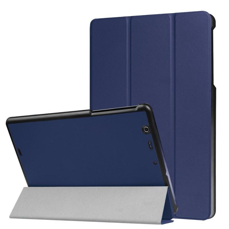 【PCATEC】 Qua tab PZ ケース 傷つけ防止 スタンドカバー Qua tab PZ 10.1インチ カバー 薄型 軽量 三つ折 内蔵マグネット開閉式 PUレザーカバー Qua tab PZ スマートケース 手帳型 専用ケース ...
