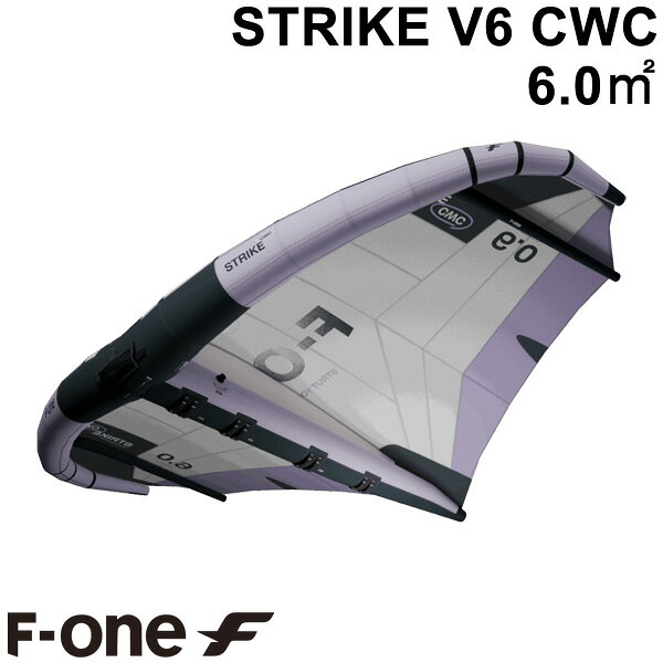 F-ONE STRIKEV6CWC 6.0平米 サイズ 6.0平米 風域：9−20knts ウイングスパン：3.48m 重量：2.97kg 特徴 第6世代となるSTRIKE CWCは、特許取得済みのCWC (コンパクトウイングコンセプト)に...