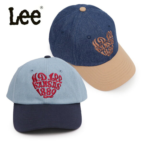 ブランド リー【Lee】 モデル名 HEART 6P CAP 品番 261-076202 カラー BLUE(73) / LIGHT BLUE(75) サイズ ONESIZE 約57 - 59cm 素材 クラウン部分：綿85％ ポリエステル1...