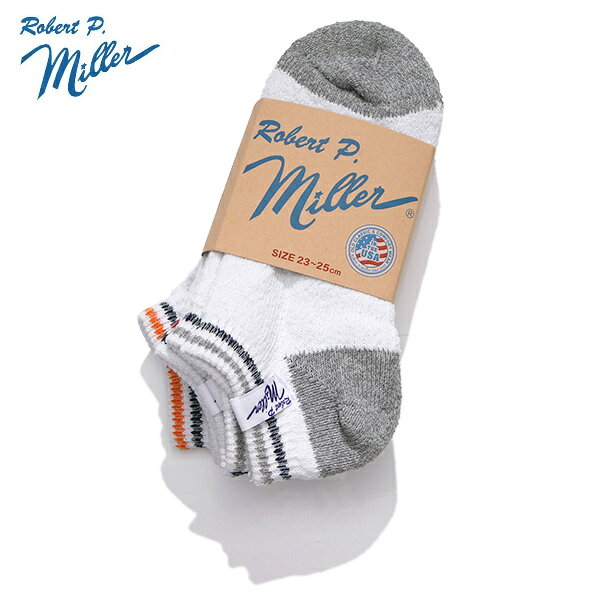 ブランド ロバート ピー ミラー【Robert P. Miller】 品番 344C モデル名 3P Ankle length socks 23-25cm カラー ASSORT サイズ 23-25cm 素材 ポリエステル 綿 その他 生産国...