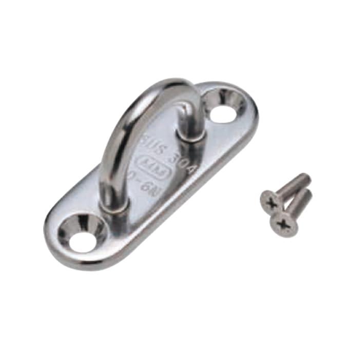 スタイル：カジュアル◆商品名：MM 水本機械製作所 SUS304 ステンレス パッドアイ 小ねじ付 PD-9N(B-3069)●設置幅の狭い面でも取付可能です。●壁面・床面・柱等に設置し、チェーン・ワイヤー・ロープ等の端末金具として。●ステ...