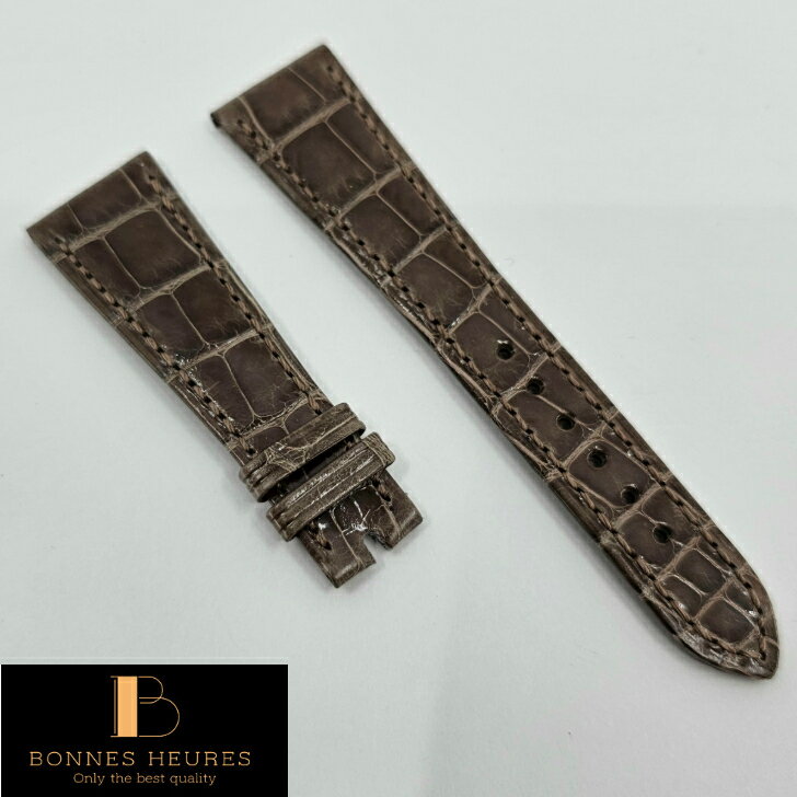 パテックフィリップ純正革ベルト20-14mmエナメルトープCalatrava他 パテックフィリップ　ベルト　純正　20mm アリゲーター　クロコダイル Calatrava Patek Philippe 純正オリジナル ベルト素材：アリゲータ...