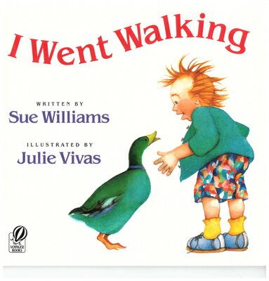 I WENT WALKING HMH Big Books Sue Williams Julie Vivas HARCOURT BRACE & CO1991 Paperback English ISBN：9780152380106 洋書 Bo...