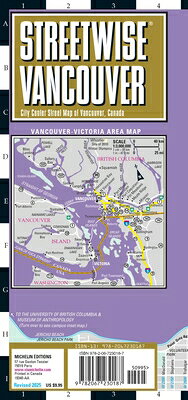 MAPーSTREETWISE VANCOUVER MAP ー Michelin Streetwise Maps Michelin MICHELIN TRAVEL PUBN2018 Folded English ISBN：9782067230...