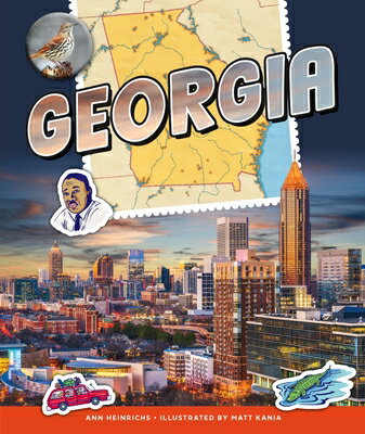 GEORGIA USA Travel Guides Ann Heinrichs Matt Kania STRIDE2025 Library　Binding English ISBN：9781503870253 洋書 Books for ki...
