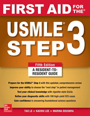 1ST AID FOR THE USMLE STEP 3 5 Tao Le Vikas Bhushan MCGRAW HILL EDUCATION & MEDIC2018 Paperback English ISBN：97812604403...