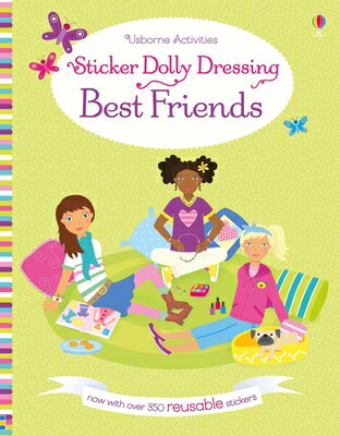 SDD BEST FRIENDS Sticker Dolly Dressing Lucy Bowman Jo Moore USBORNE BOOKS2023 Paperback English ISBN：9781805070375 洋書 B...