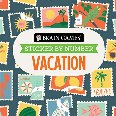 BGSBN COMPACT /E VACATION 7X7 Brain Games ー Sticker by Number Compact Edition Publications International Ltd New Seasons...