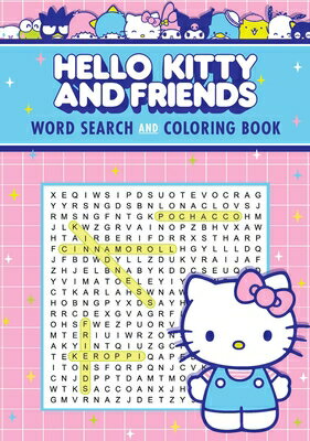 HELLO KITTY & FRIENDS WORD SEA Coloring Book & Word Search Editors of Thunder Bay Press THUNDER BAY PR2026 Paperback Eng...
