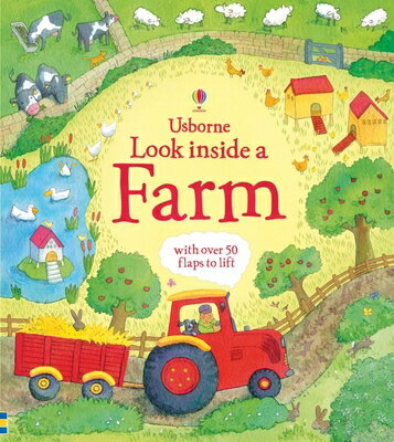 LOOK INSIDE A FARM Look Inside Katie Daynes USBORNE BOOKS2023 Board　Books English ISBN：9781805070702 洋書 Books for kids（児...