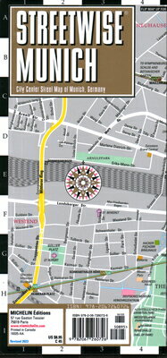 MAPーSTREETWISE MUNICH MAP ー LA Michelin Streetwise Maps Michelin MICHELIN TRAVEL PUBN2023 Folded English ISBN：9782067260...