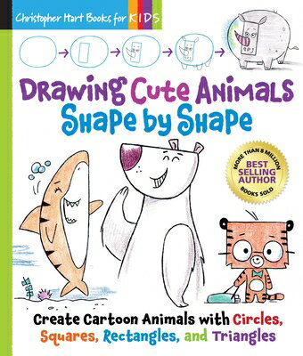 DRAWING CUTE ANIMALS SHAPE BY Christopher Hart Books for Kids Christopher Hart GET CREATIVE 62025 Paperback English ISBN...