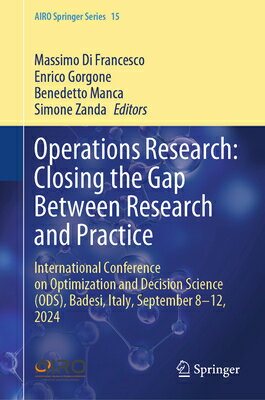OPERATIONS RESEARCH CLOSING TH Airo Springer Massimo Di Francesco Enrico Gorgone Benedetto Manca SPRINGER2025 Hardcover ...