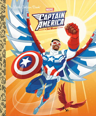 CAPTAIN AMER SAM WILSON (MARVE Little Golden Book Frank Berrios Anthony Conley GOLDEN BOOKS PUB CO INC2024 Hardcover Eng...