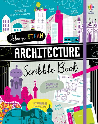 ARCHITECTURE SCRIBBLE BK Steam Scribble Books Darran Stobbart Eddie Reynolds Petra Baan USBORNE BOOKS2024 Hardcover Engl...