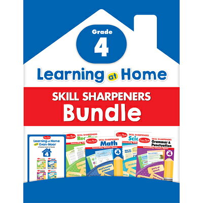 LEARNING AT HOME BUNDLE GRD 4 Learning at Home Skill Sharpeners EvanーMoor Educational Publishers EVAN MOOR EDUC PUBL2022...